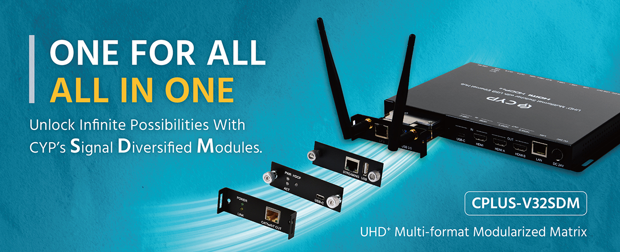 西柏科技股份有限公司 CYP，為專業影音解決方案提供者。聚焦在五大垂直市場包括企業會議、智能教育、娛樂服務、工業IoT與醫療。