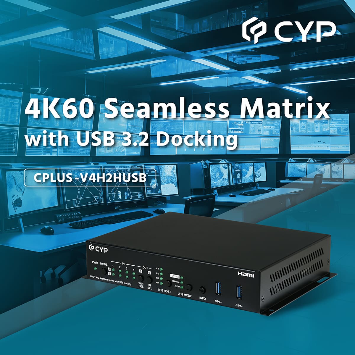 CYP Launches 4K60 4:4:4 Seamless Matrix with USB 3.2 Docking – Creating ...